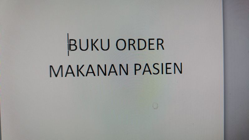 cetak buku order makanan pasien