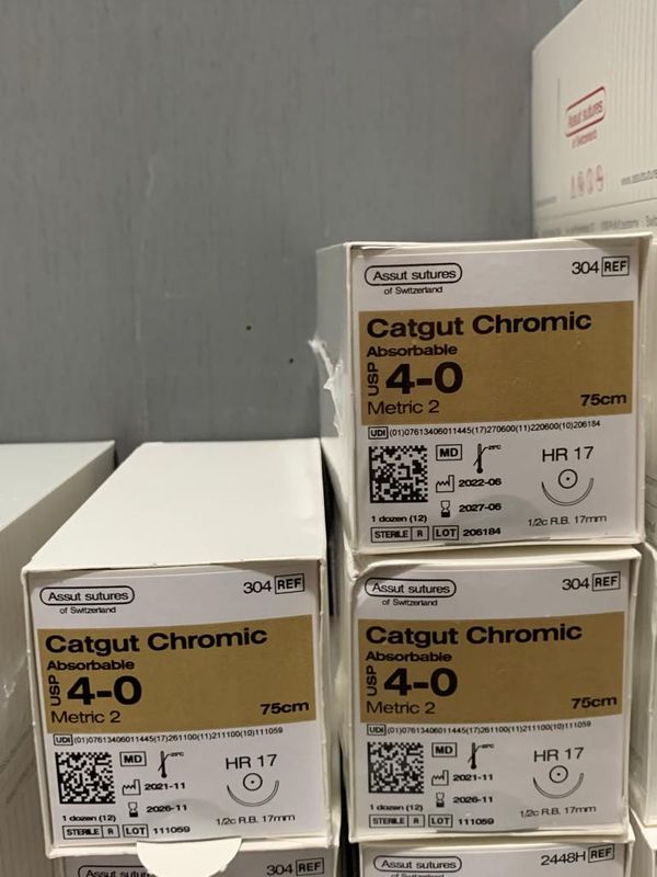 Benang Bedah Cagut Chromic - 3/0 HR-27