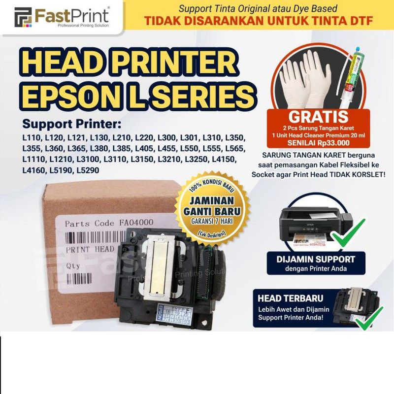 Print Head Printer Epson L130 L220 L310 L355 L360 L365 L455