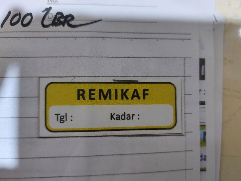 Stiker Obat REMIKAF - Anestesi (Lembar)