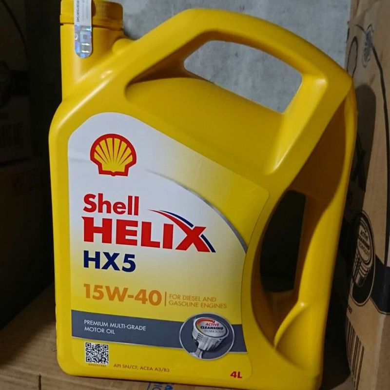 Oli Shell Helix HX5 Sae 15w-40 Galon 4 Liter