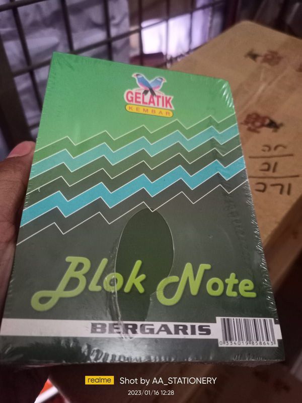 Buku BlockNote Garis Gelatik Kembar
