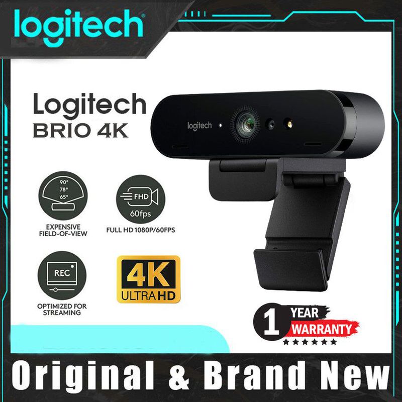 Logitech Brio Webcam 4K Ultra HD Full HD Video Webcam Logitech C1000e ...