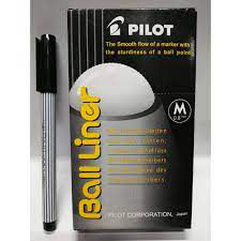 Pulpen Pilot Balliner Medium hitam 0.8mm