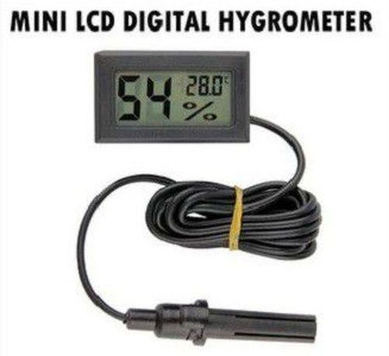 Digital Thermometer Hygrometer Termometer Alat Ukur Kelembaban - Hygro ...
