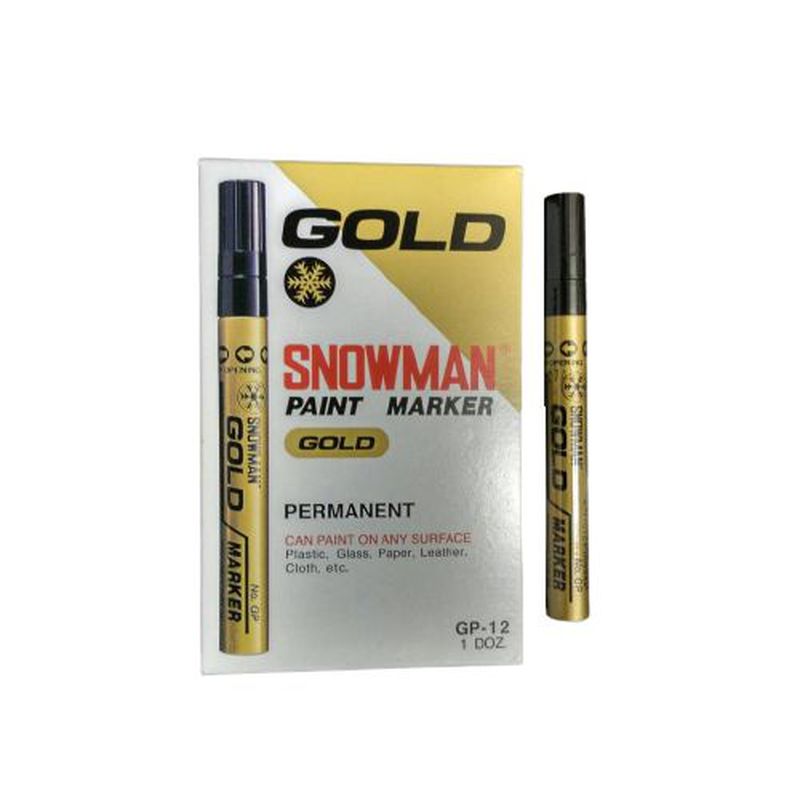 Spidol Permanen Gold Snowman