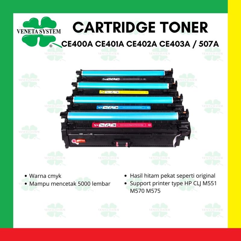 Toner Cartridge CE400A CE401A CE402A CE403A - 507A