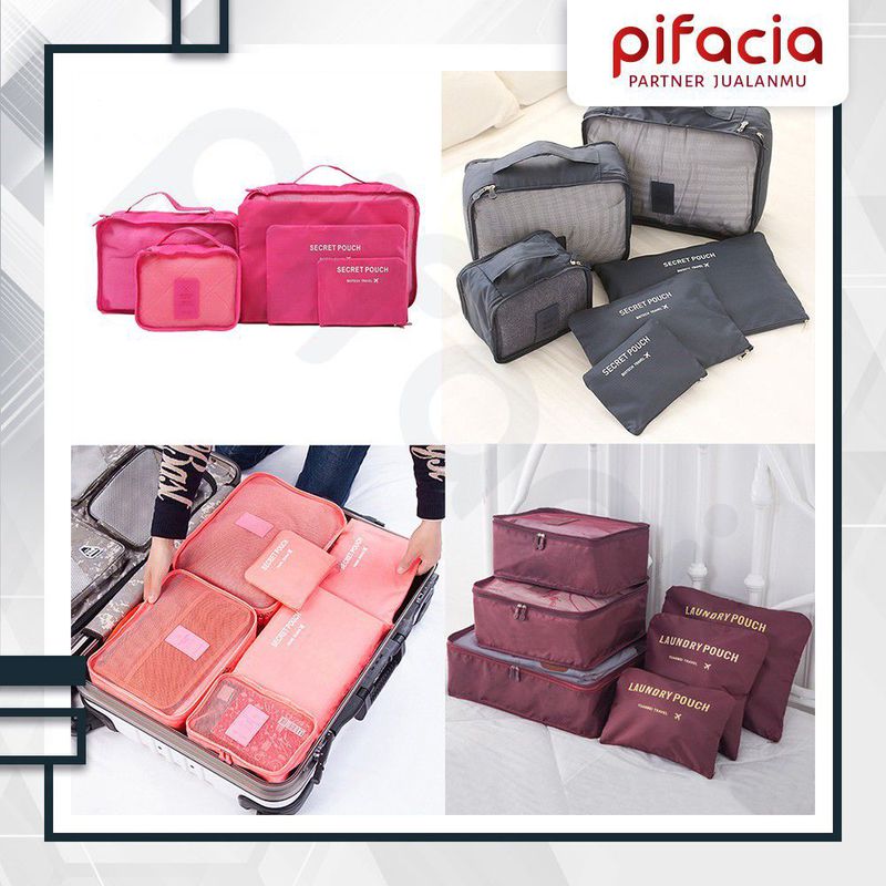 Travel Bag in Bag 6 in 1 Tas Koper Set Organizer Traveling
