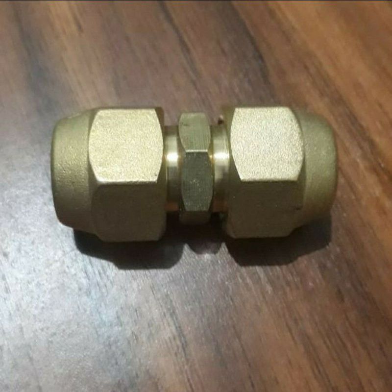 Double Nepel AC / Nut AC / Double Nepel AC / 1/2 Inc (Isi 2 Pcs)