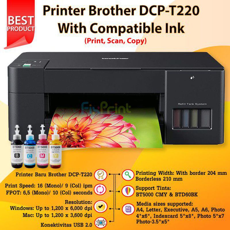 BROTHER T220, prin, copy, scan