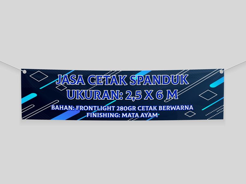 Jasa Cetak Spanduk 2,5 x 6 M