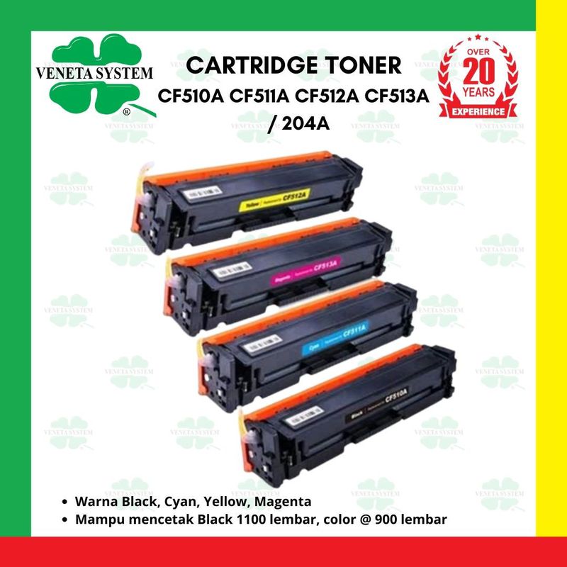 Toner Cartridge CF510 CF511A CF512A CF513A (204A) - Merah