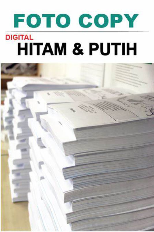 Fotocopy Hitam Putih Ukr. A4, Folio