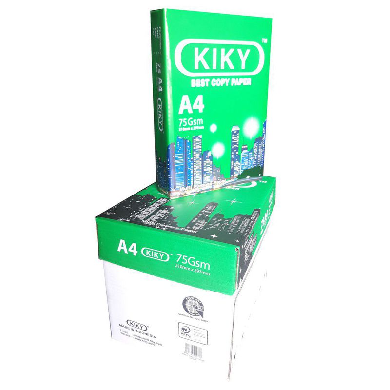 KERTAS HVS PUTIH A4 KIKY (RIM)
