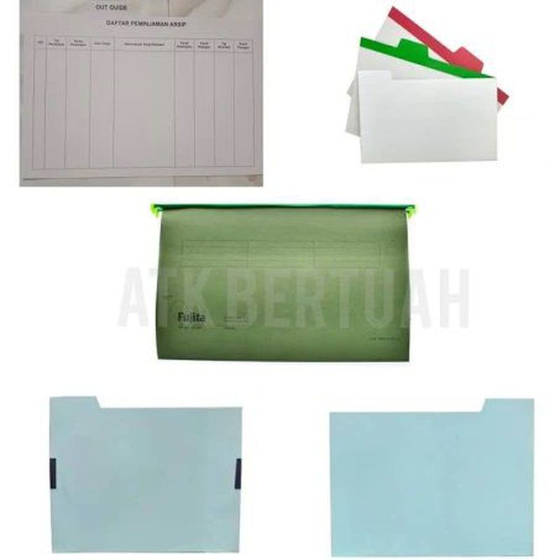 Map Folder Arsip Biru Muda + Pembatas (Per Buah)