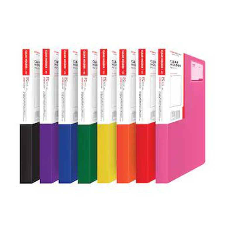 Map Clear Holder Folio isi 60 lbr Inter-X / Buah - Pink