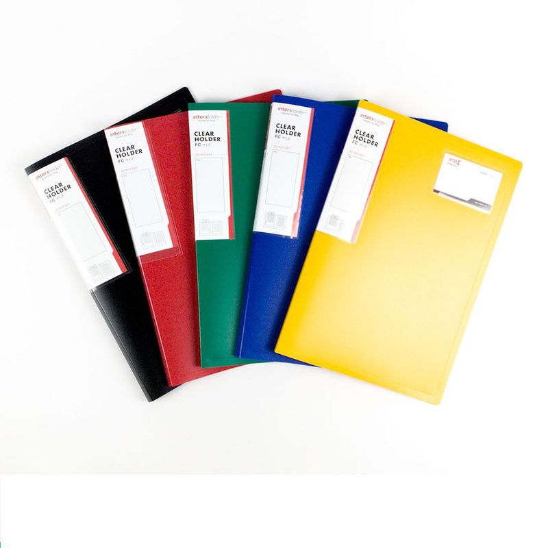 Map Clear Holder Folio isi 20 lbr Inter-X /Buah - Hijau