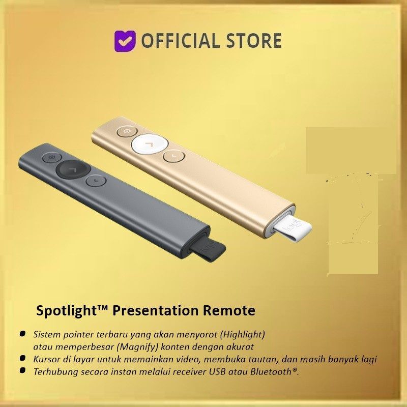 Logitech Spotlight Wireless Presentation Remote - presenter logitech