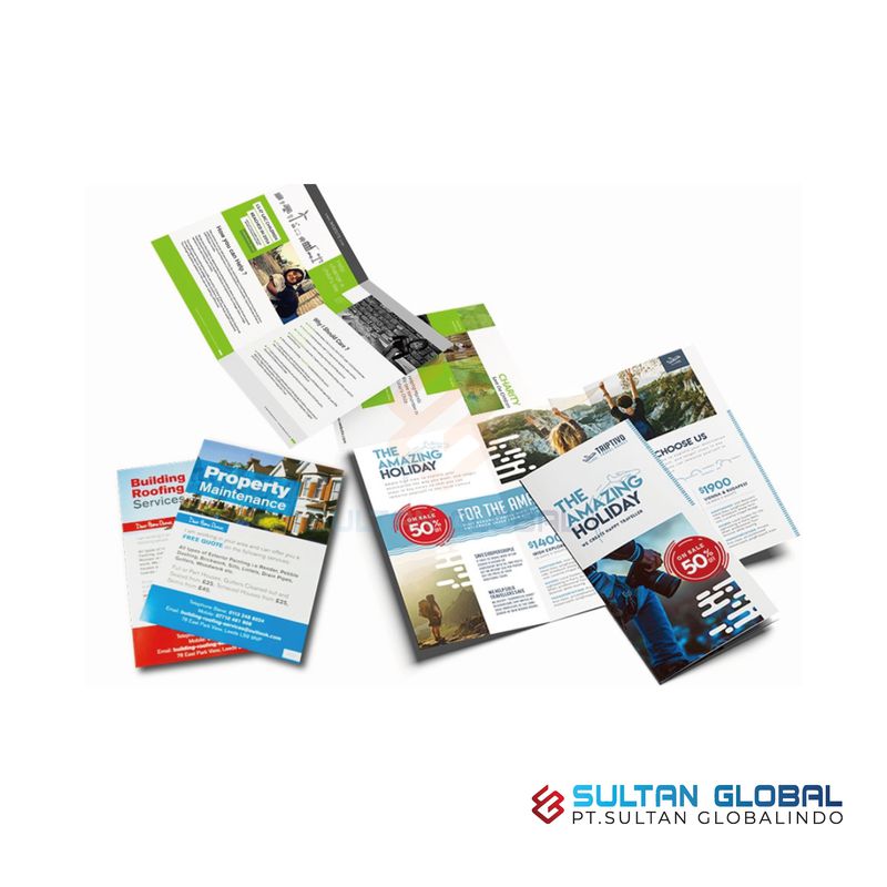Cetak Leaflet / Flyer / Pamplet / Brosur (1 Rim 2 Muka)