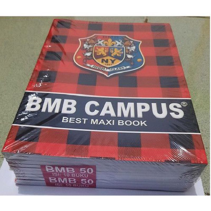 Buku Tulis Boxy BMB Campus Best Maxi Book 50 Lembar 10Buku/Pak