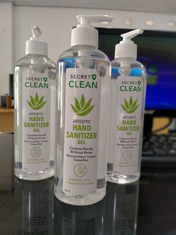 Hand Sanitizer Gel 500 ml Secret Clean