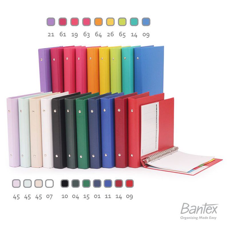 Bantex Binder Note A5 20 Ring Besi Loose Leaf Multiring Binder