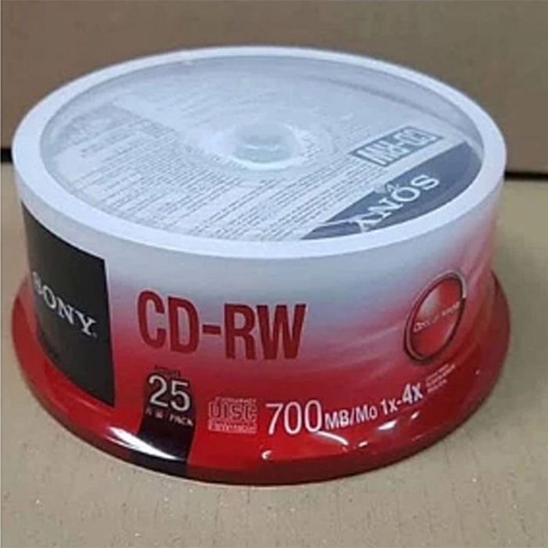 CD RW SONY / CD BLANK PER PAK
