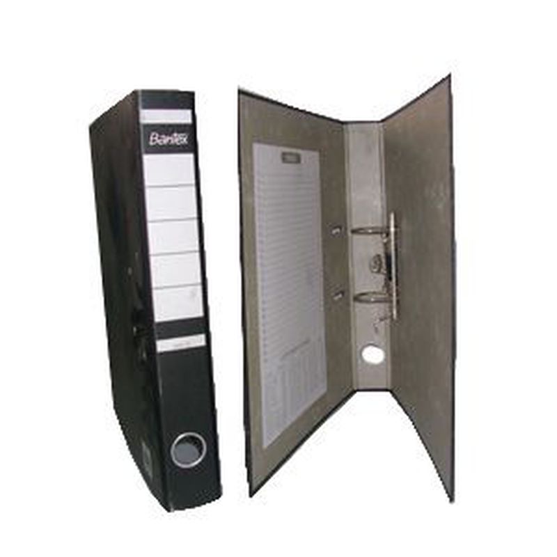 BANTEX Lever Arch Files Cardboard Size F4 Width 5cm 1402 Black