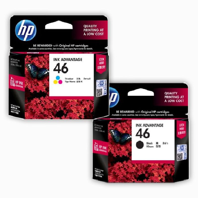 Original Ink HP 46 (C,M,Y,K)