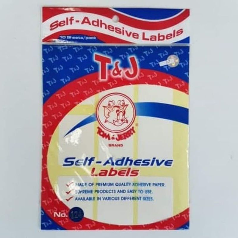 Label T&J 124 Label TJ Label Tom Stiker Sticker Tom