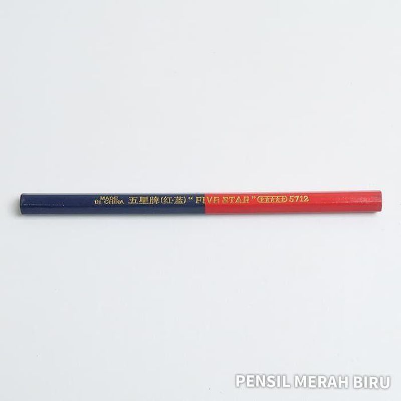 Pensil merah/biru - Merah/Biru