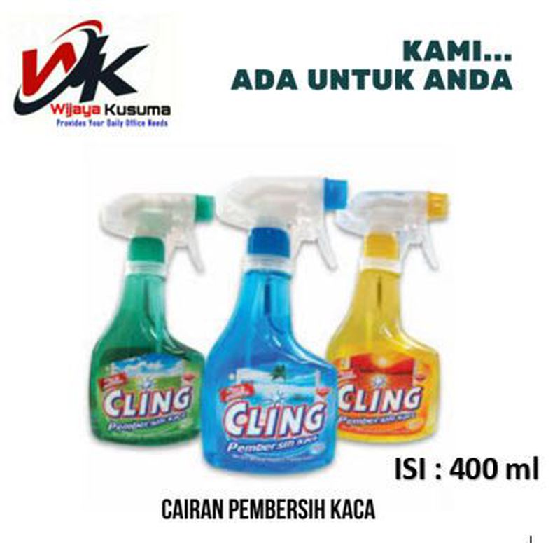 Cairan Pembersih Kaca CLING Wings botol 400ml