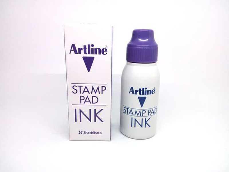 Tinta Stempel Stamp Pad Ink Artline 50 cc Warna Ungu