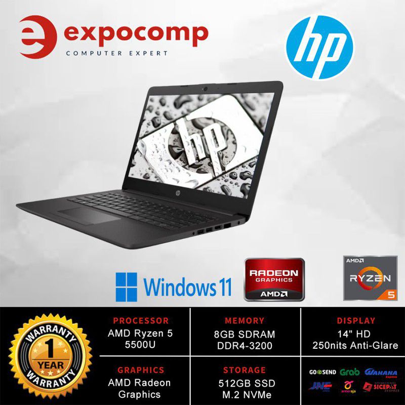HP 245 G8 BLACK AMD R5-5500
