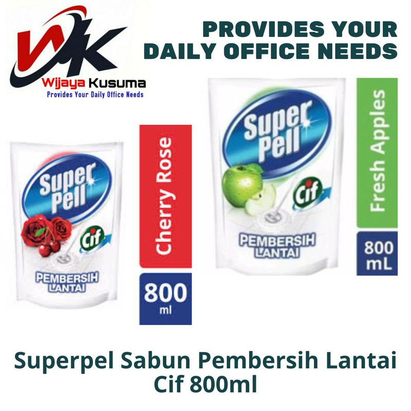 Superpel Sabun Pembersih Lantai Cif 800ml
