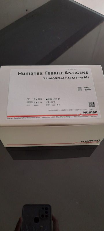 HumaTex FEBRILE ANTIGENS SALMONELLA PARATYPHI AH Human