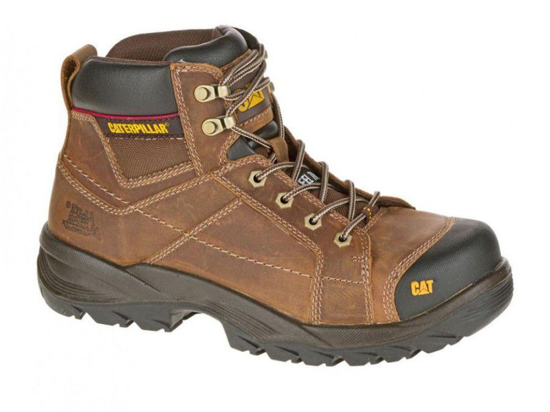 Sepatu Safety Caterpillar (ST) - 42 - Cokelat Tua