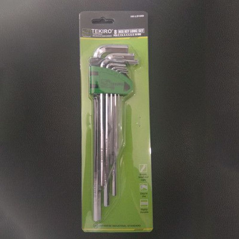 Kunci L Set Panjang 8PCS HEXAGONAL Tekiro