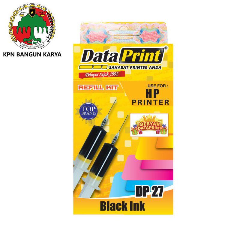 Tinta DataPrint DP 27 Tinta Refill For HP - Hitam