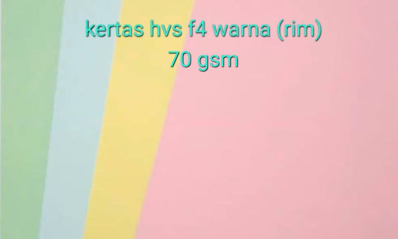 KERTAS HVS WARNA F4
