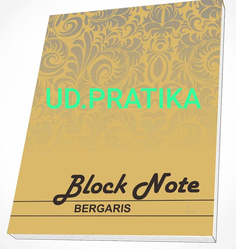 Bloknote ukuran 1/2 Folio Bergaris Isi 25 Lbr