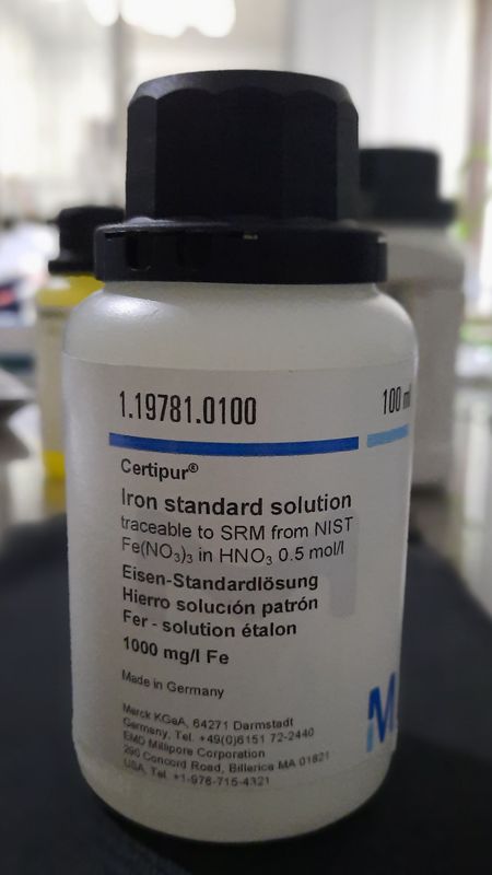 Larutan Induk Besi (Fe) 1000 ppm Volume 100 ml