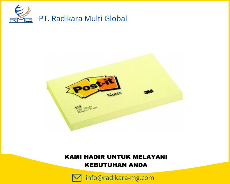 Post it 3M 655 Yellow