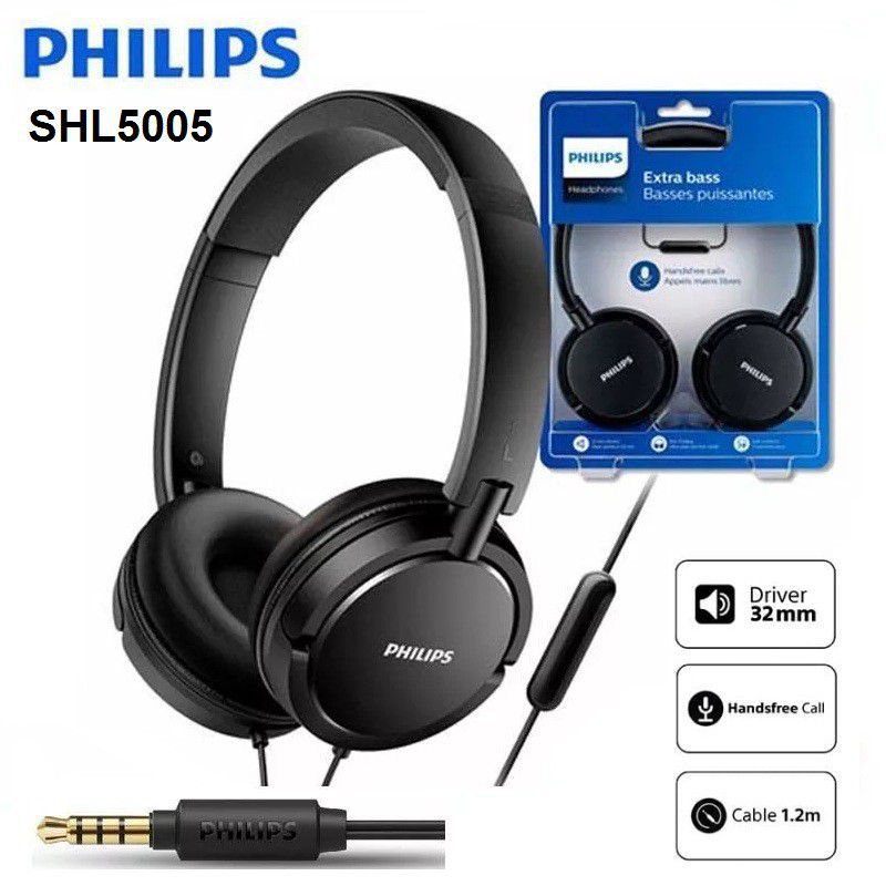 Headphone Philips SHL5005 Extra Bass
