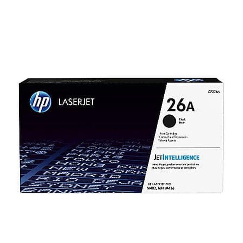 Toner Printer HP 26A Black Original LaserJet Toner Cartridge