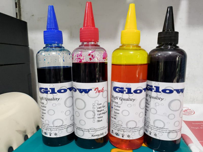 Tinta Glow Ink 250ml Universal - Hitam