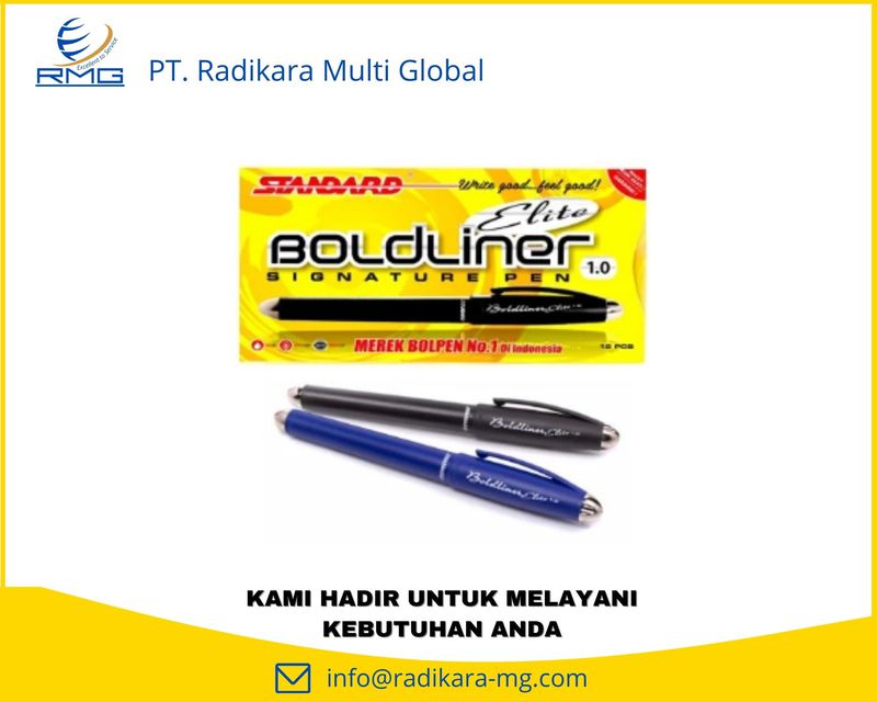 STANDARD PEN BOLDLINER ELITE 1.0 - Biru