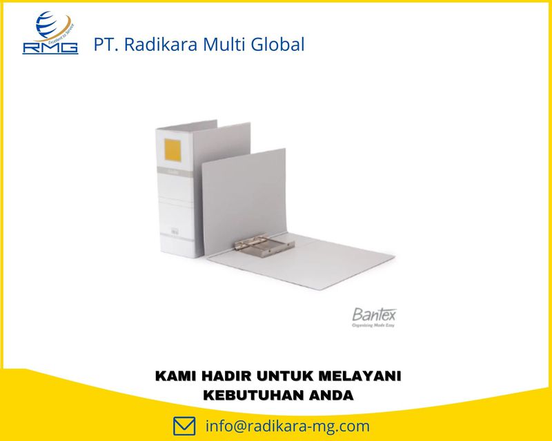 Bantex Post Pipe Binder (ordner) Folio Grey 1312 05