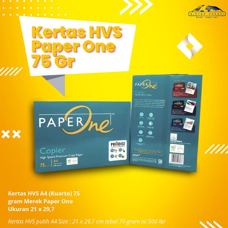 Kertas HVS A4 Paper One 75 gr