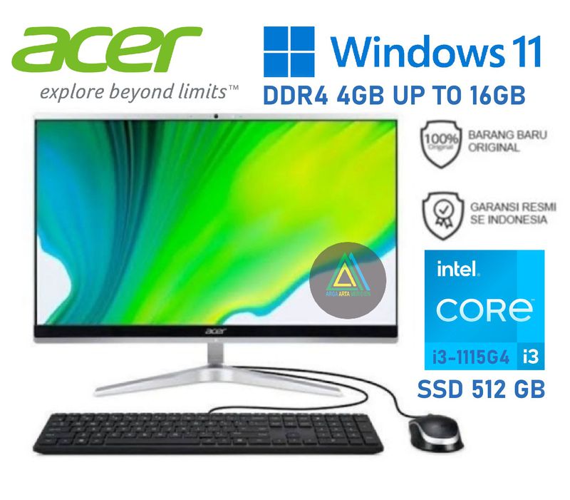 Acer Dekstop PC All In One Windows 11 SSD 512GB